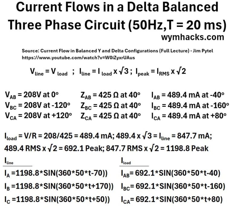 Wye and Delta Three Phase Circuits - wymhacks