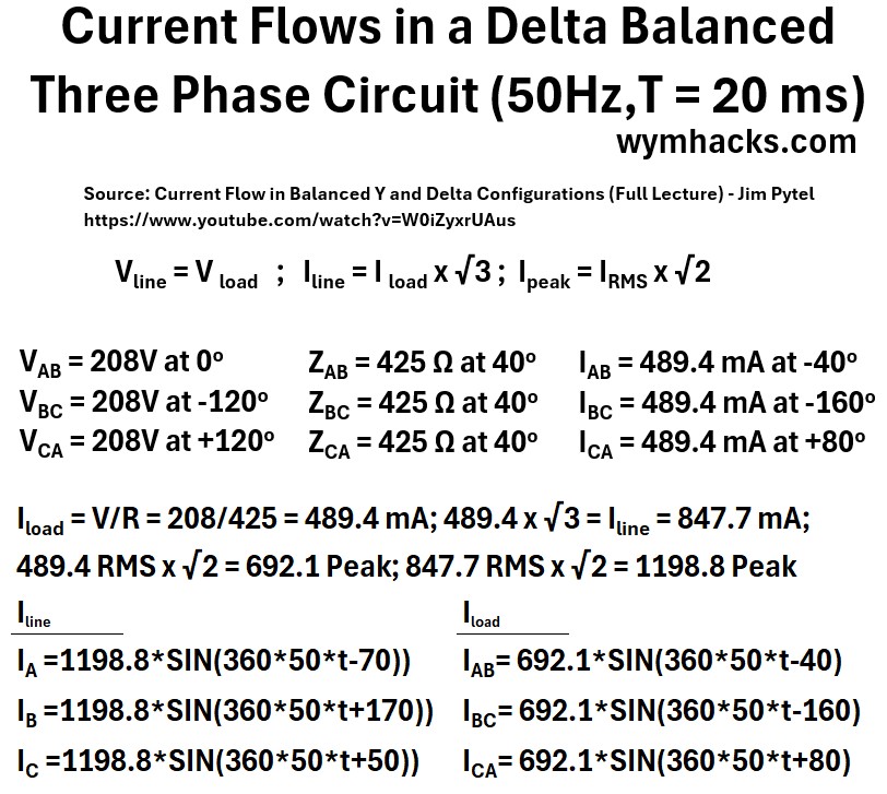 Wye and Delta Three Phase Circuits - wymhacks